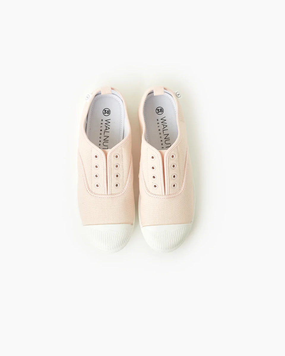 WALNUT - Euro Canvas Plimsole - Rose – Deberella Shoes